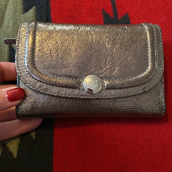 Coach | Bags | Metallic Coach Wallet | Poshmark